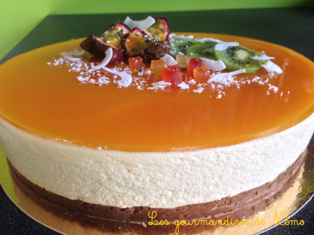 Entremet fruits de la passion, insert mangue | Les Gourmandises de Némo
