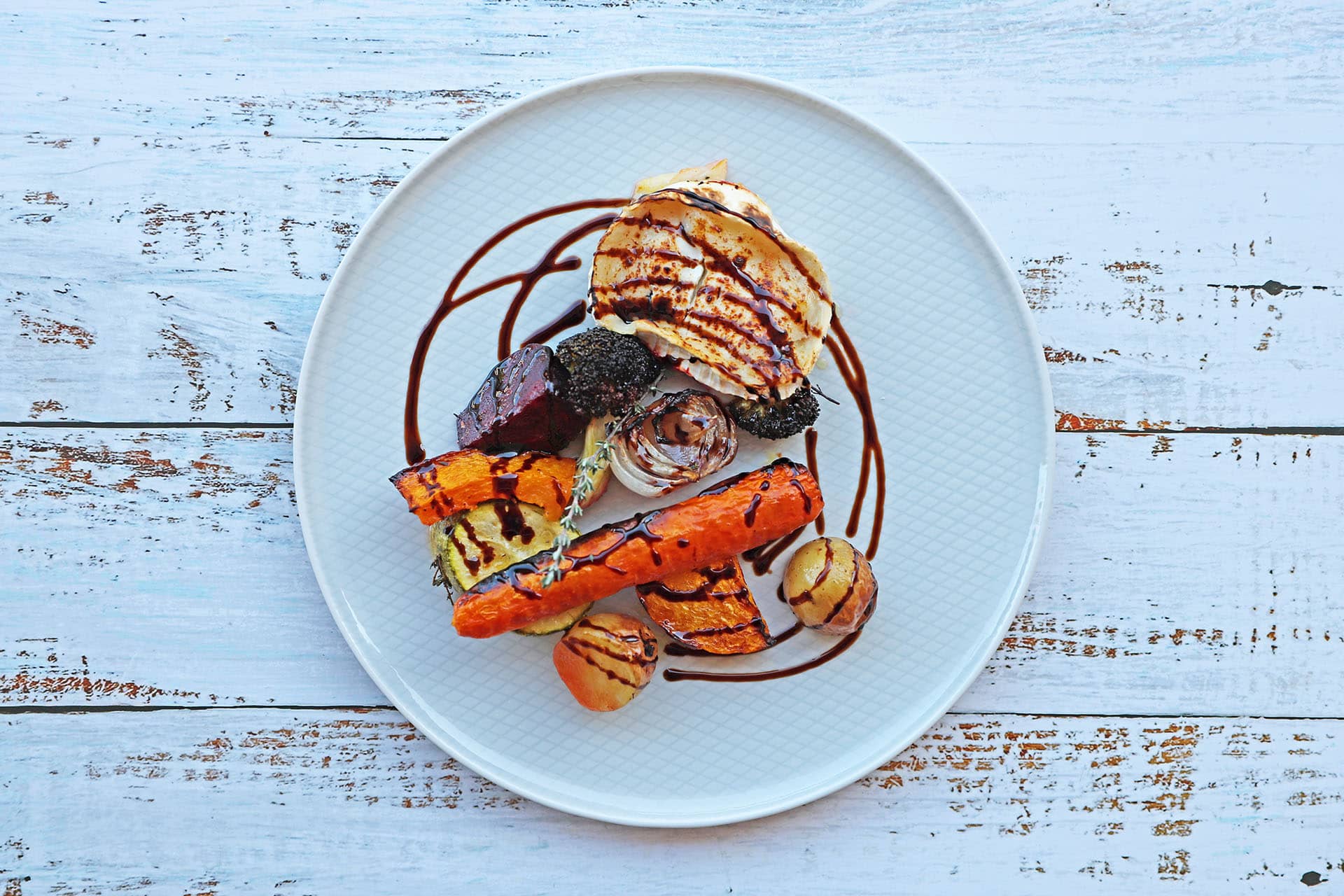 Légumes cuits au four avec du fromage de chèvre | Les Gourmandises de Némo